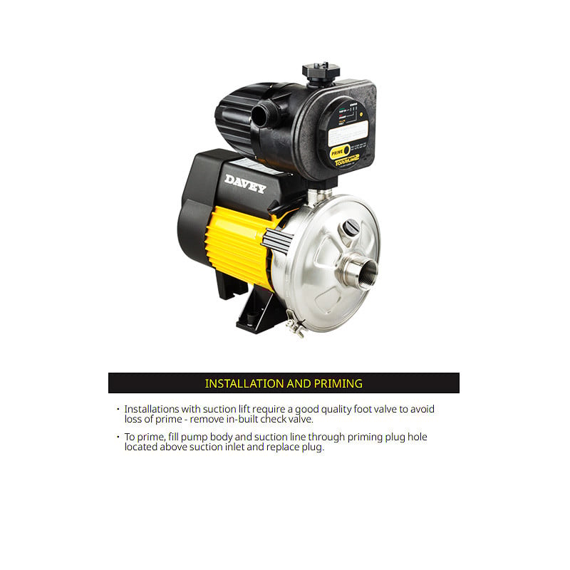 Davey HP65-06T HP Series Pump with Torrium2 | Dowdens Pumping & Water Treatment