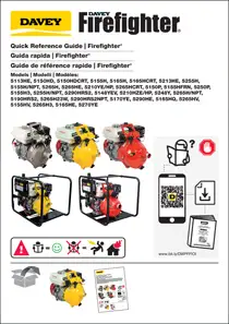 Davey Firefighter Quick Reference Guide | Dowdens Pumping & Water Treatment