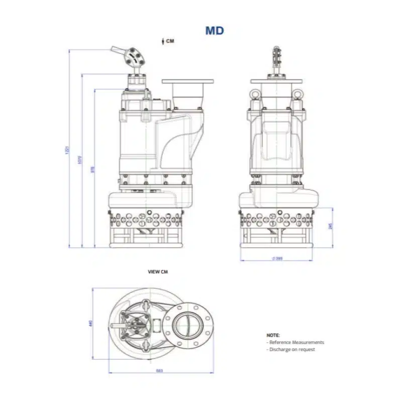 Hidro Bronco 17MD Submersible Slurry Pump Medium Duty Standard 415v ...